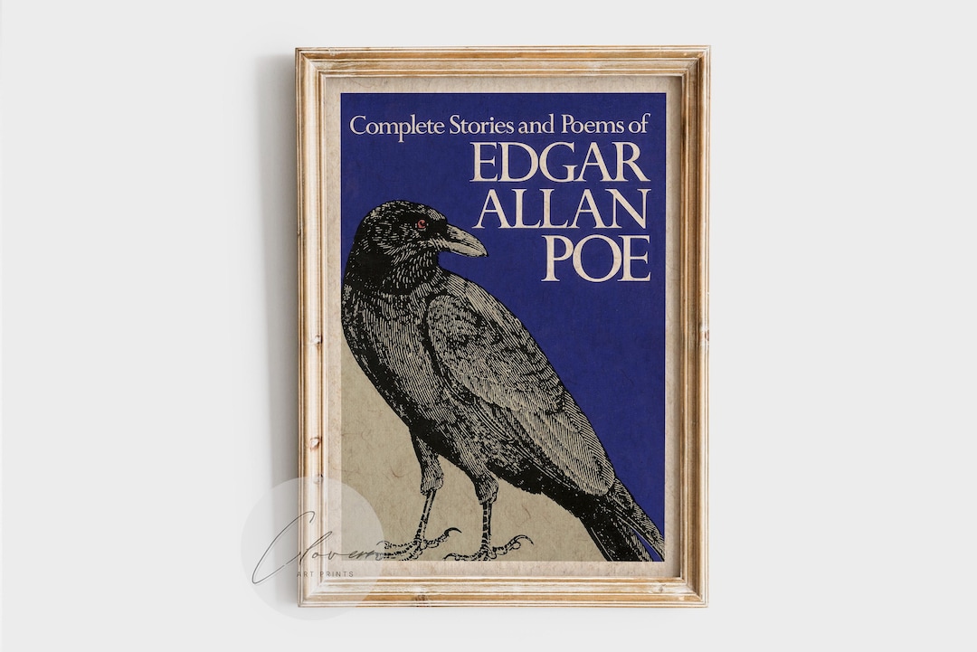 Edgar Allan Poe Complete Stories and Poems Book Cover Print - Raven ...