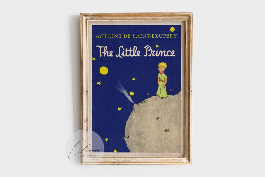 Lámina de portada del libro El Principito: ilustración vintage de ...
