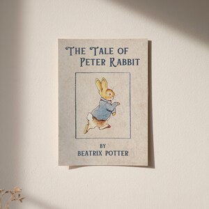 The Tale of Peter Rabbit Book Cover Art Print Bookish Gift for Book ...