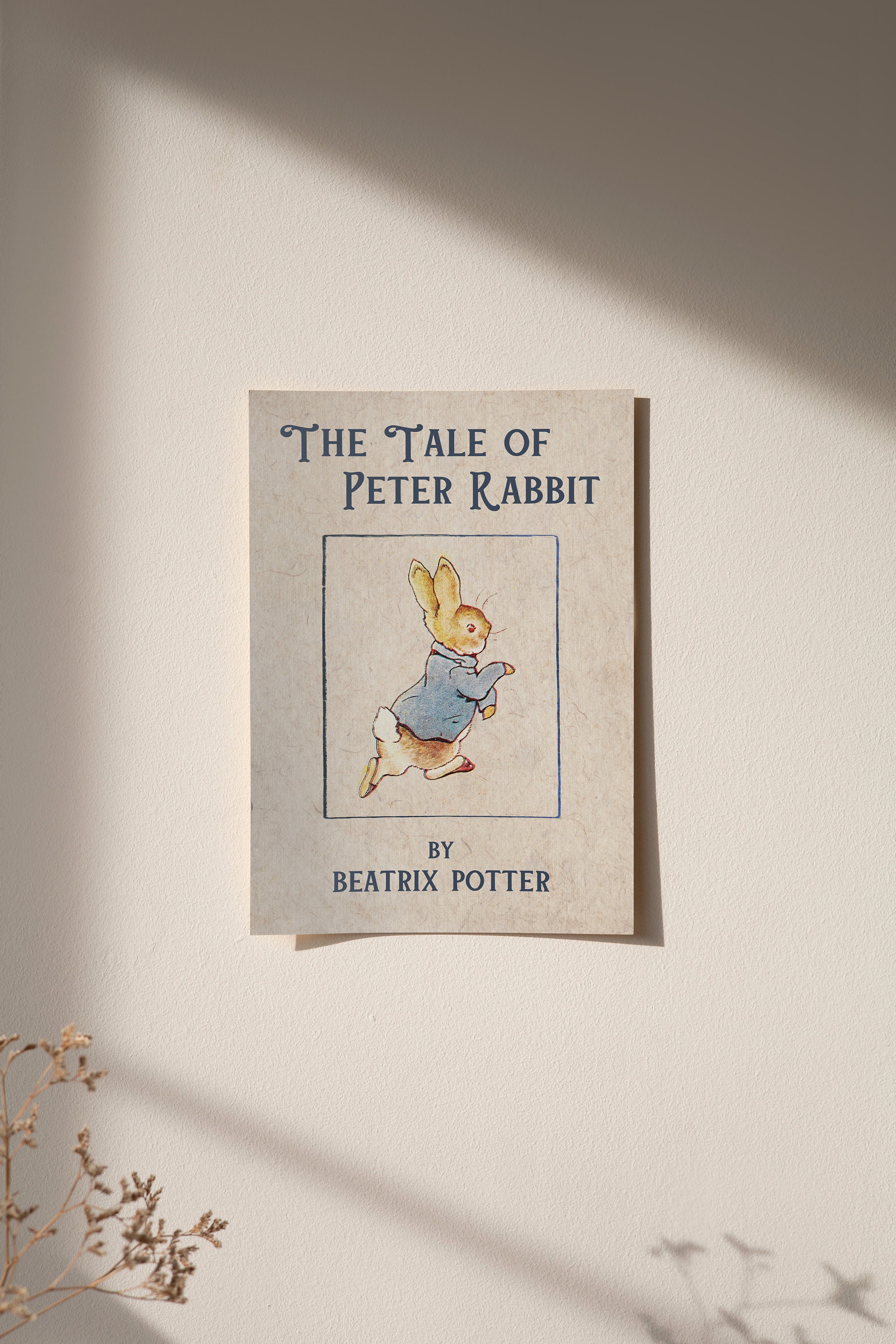 The Tale of Peter Rabbit Book Cover Art Print Bookish Gift for Book ...