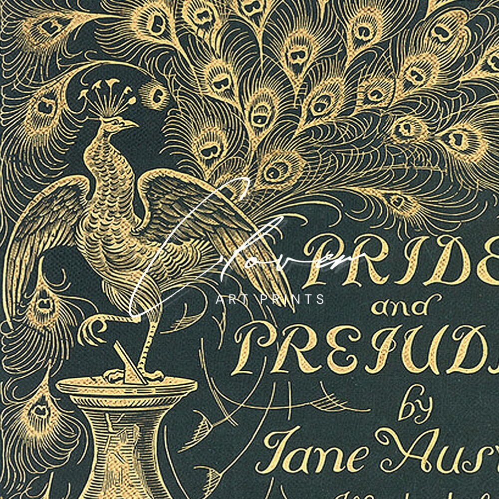Jane Austen Book Cover Art Print Bundle Bookish Gift for Book Lovers ...