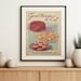 Vintage Baking Recipe Book Cover Art Print Retro Kitchen Wall Decor ...