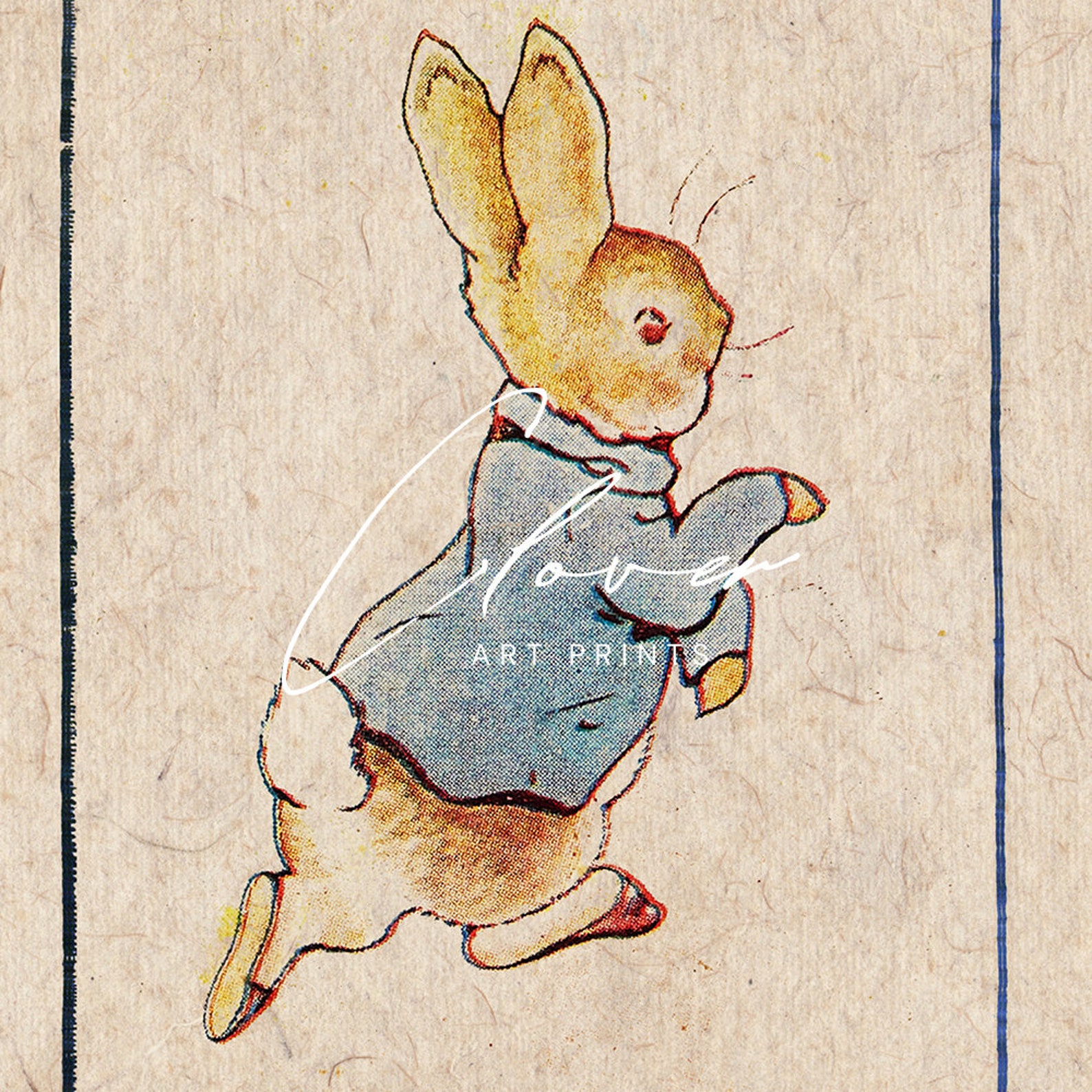 The Tale of Peter Rabbit Book Cover Art Print Bookish Gift for Book ...