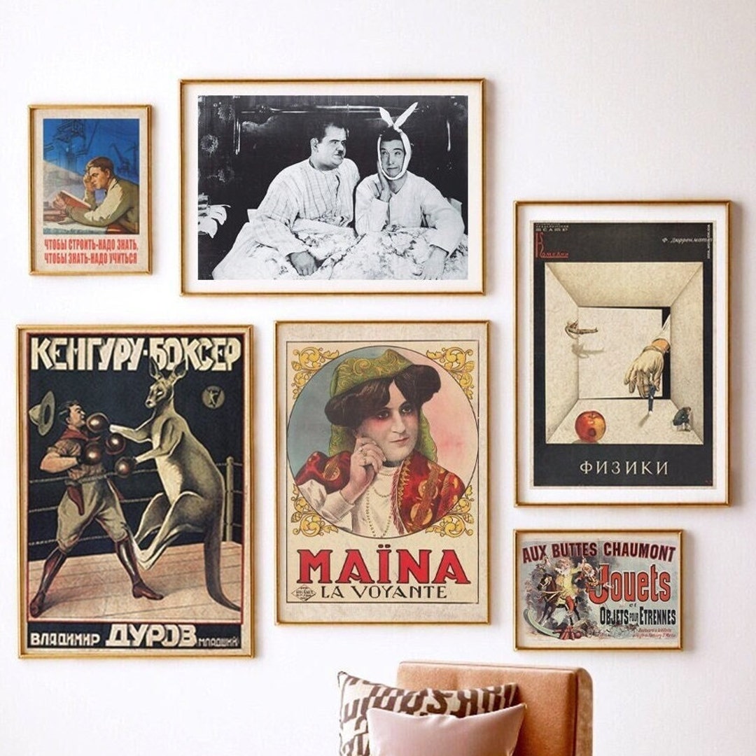 Friends Posters Set, Retro Style Posters, Monica Apartment Wall Art ...