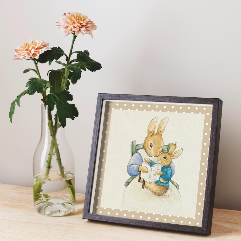 Cute Beatrix Potter Prints for Nursery Room Wall Art | Vintage Peter ...