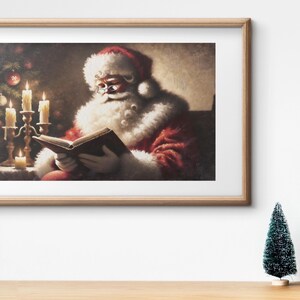 Digital Santa Claus Print | Vintage Christmas Art Printable | Cozy ...