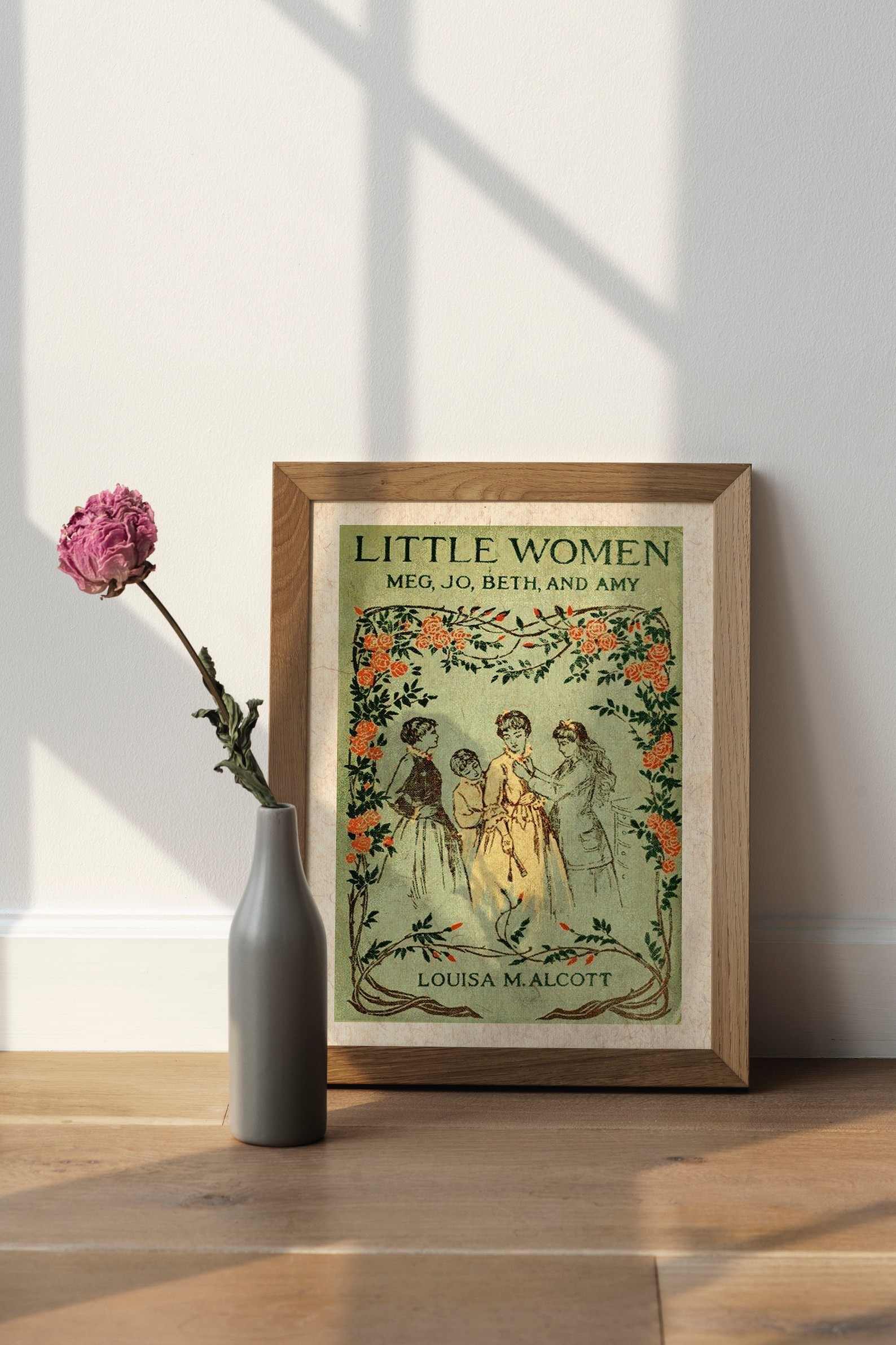 Little Women Book Cover Art Print | Bookish Gift for Book Lovers and ...