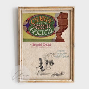 Charlie and the Chocolate Factory Book Cover - Etsy