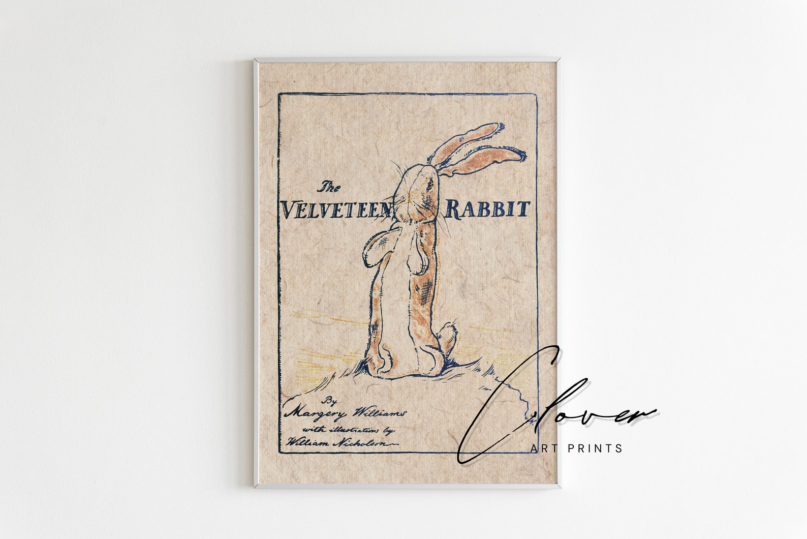 The Velveteen Rabbit Book Cover Art Print Bookish Gift for - Etsy