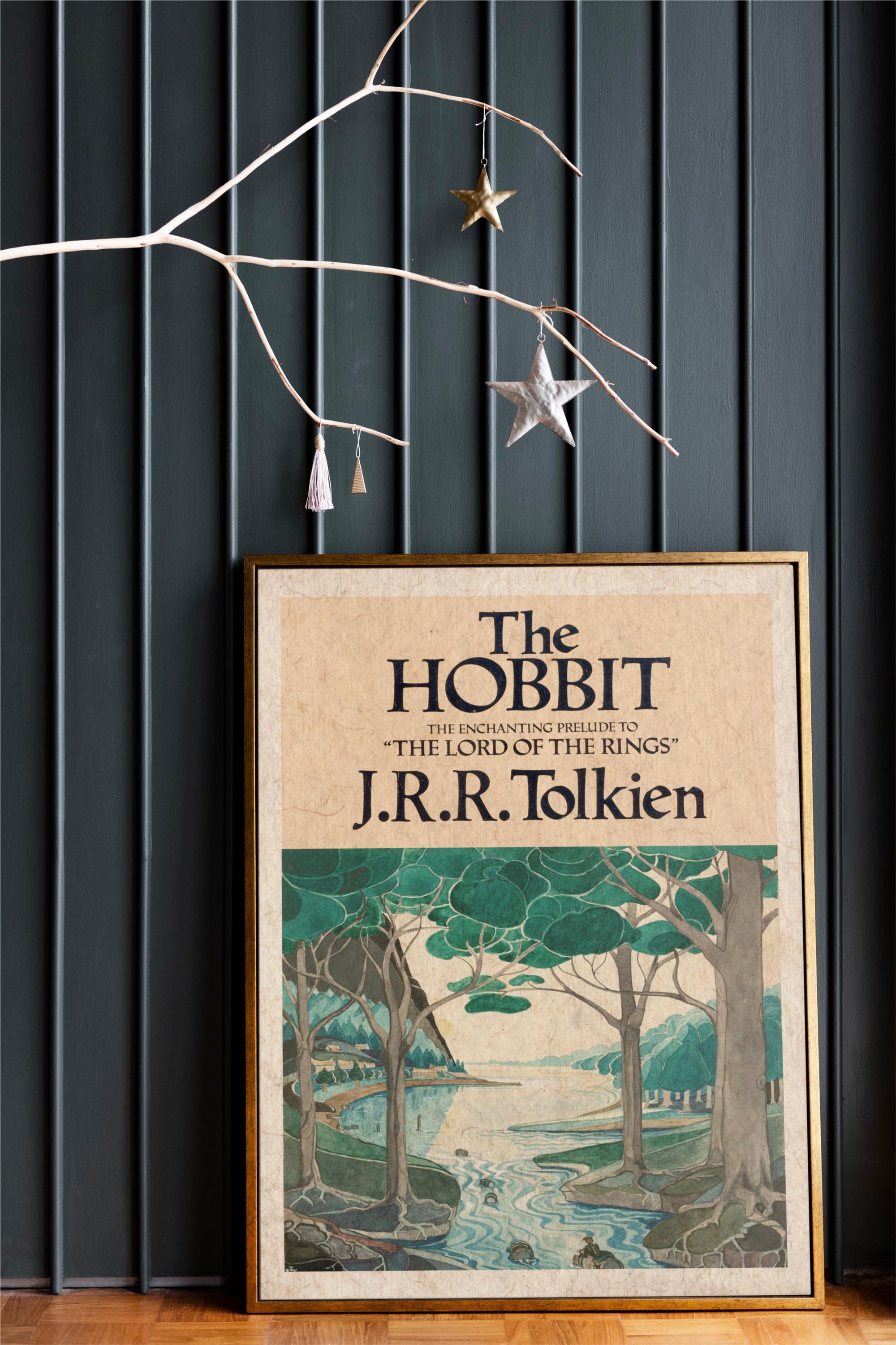 Vintage Hobbit Book Cover Art Print | Bookish Gift for Book Lovers and ...