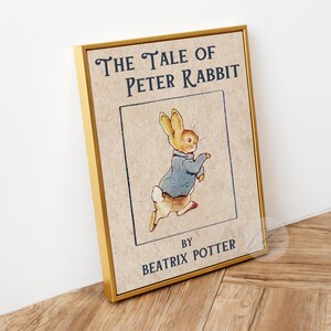 The Tale of Peter Rabbit Book Cover Art Print | Bookish Gift for Book ...