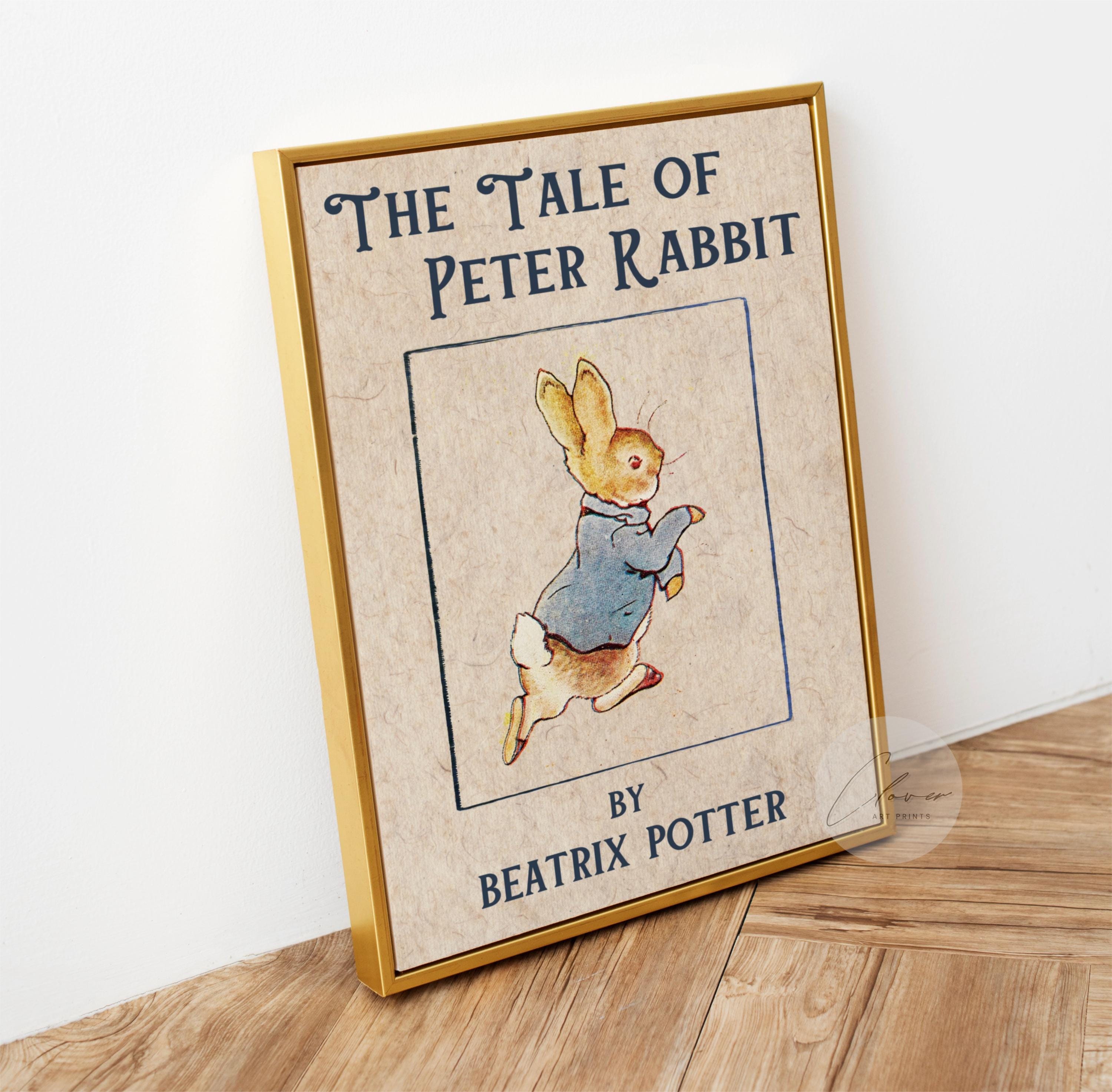 The Tale of Peter Rabbit Book Cover Art Print | Bookish Gift for Book ...