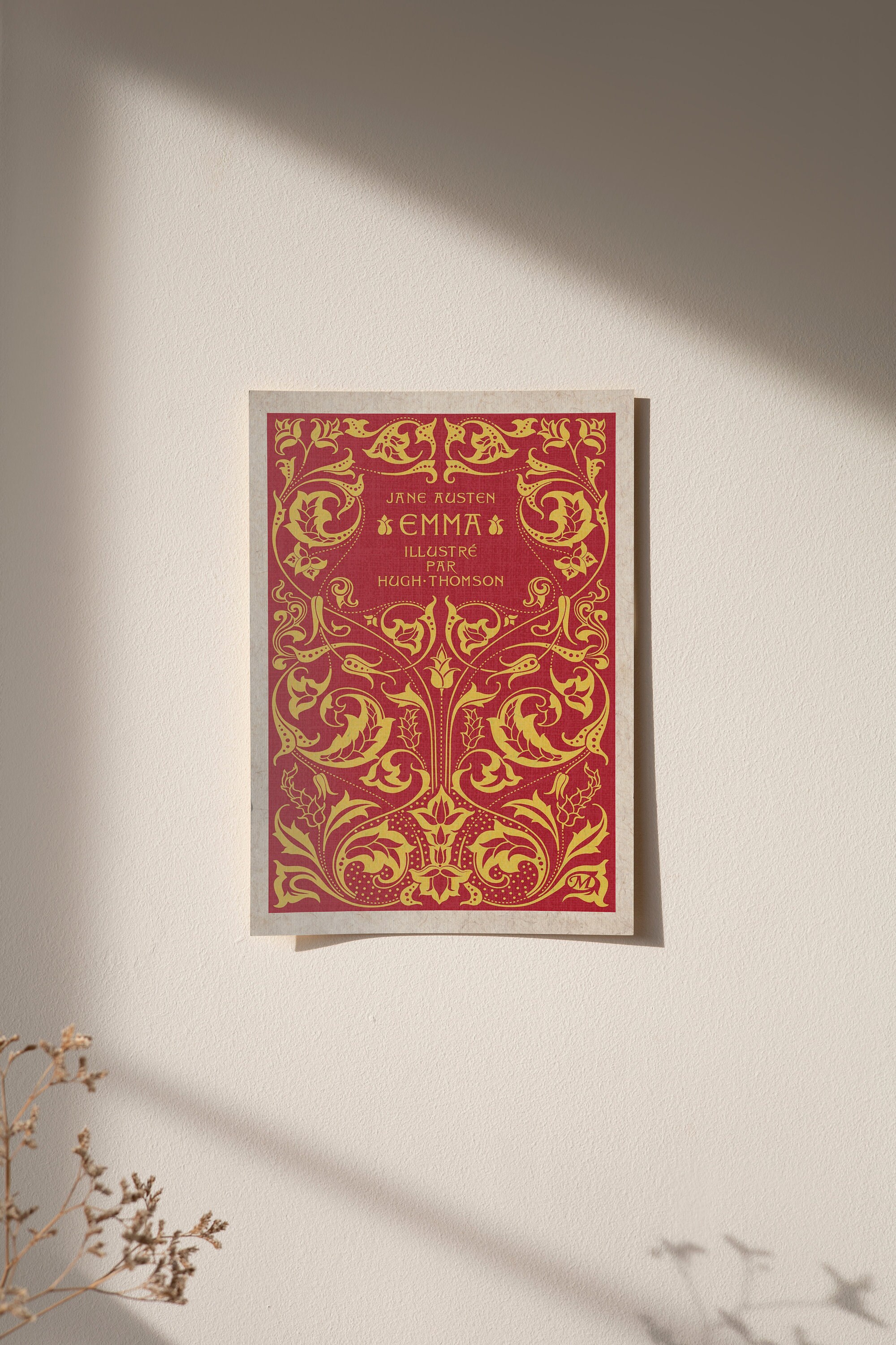Emma Book Cover Art Print Bookish Gift for Book Lovers and Bookworm ...