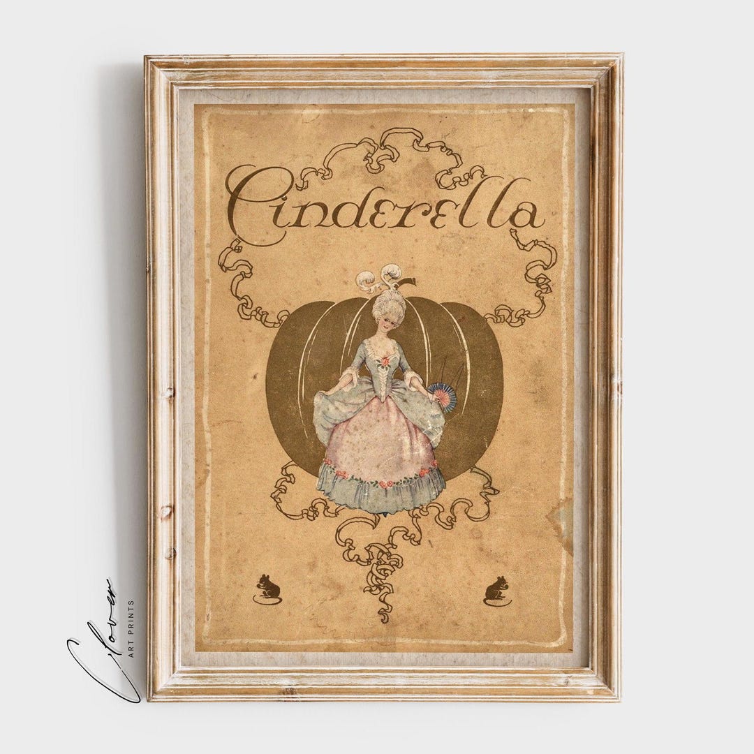 Vintage Fairy Tale Book Cover Art Print | Bookish Gift for Book Lovers ...