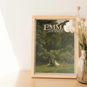 Emma Book Art Print | Digital Vintage Print for Library Wall Decor ...
