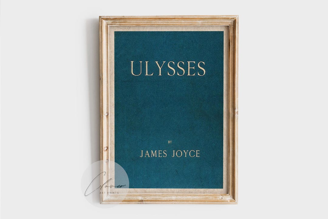 Ulysses James Joyce Book Cover Poster - Classic Modernist Literature ...