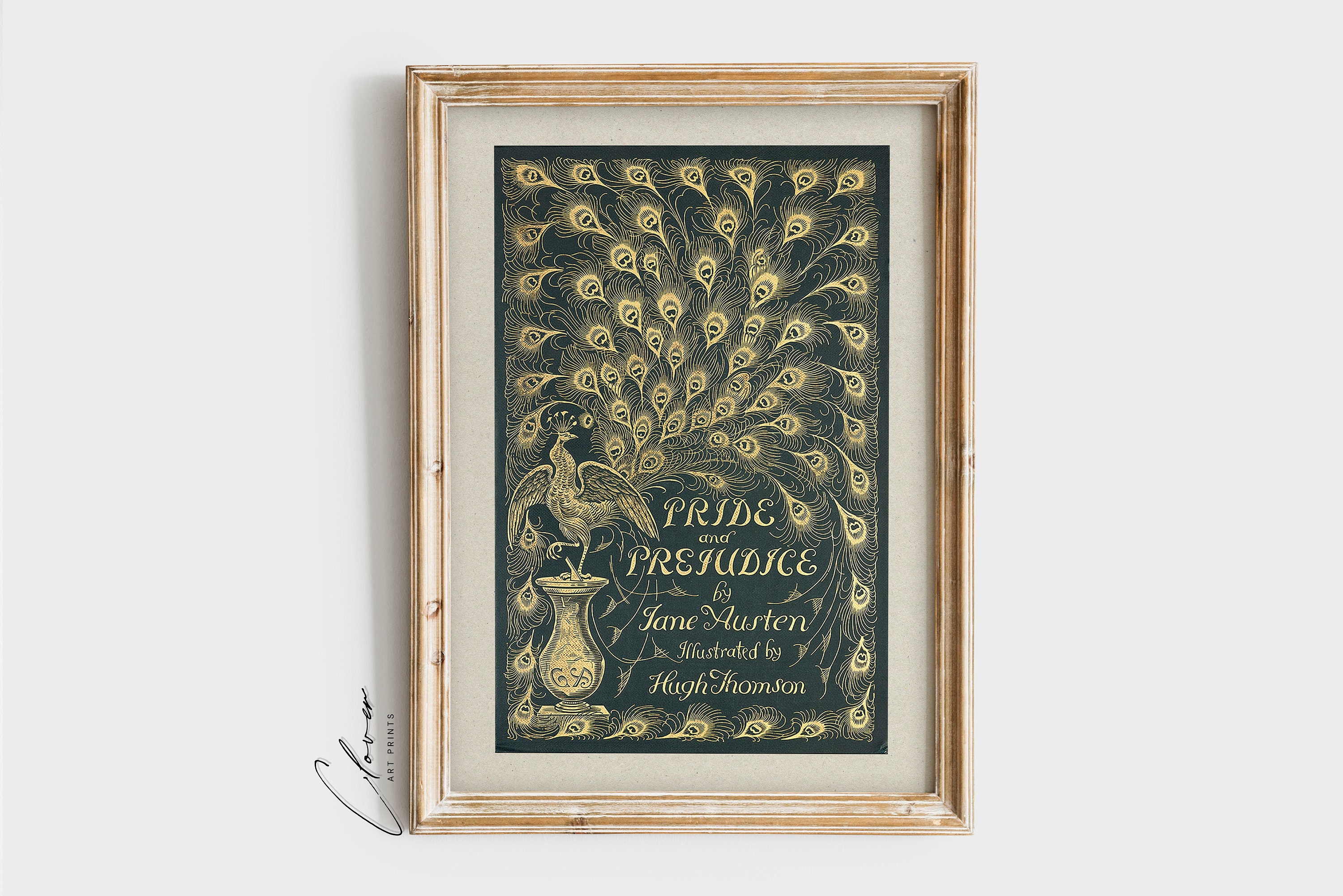 Jane Austen Book Cover Art Print Bundle Bookish Gift for Book Lovers ...