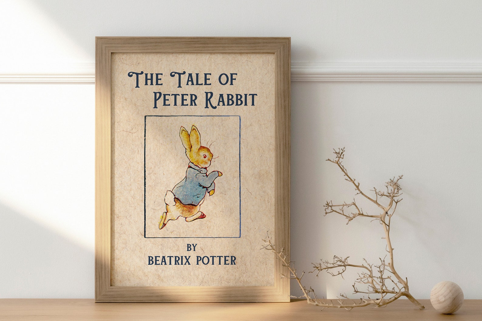 The Tale of Peter Rabbit Book Cover Art Print Bookish Gift for Book ...