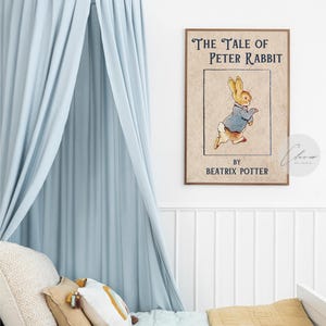 The Tale of Peter Rabbit Book Cover Art Print | Bookish Gift for Book ...