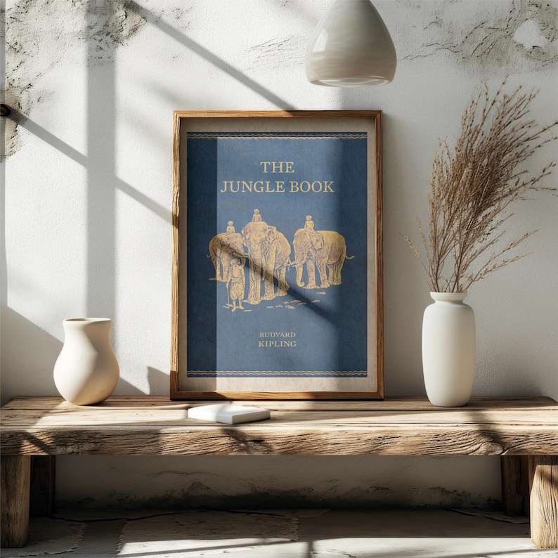 The Jungle Book Cover Art Print | Bookish Gift for Book Lovers ...