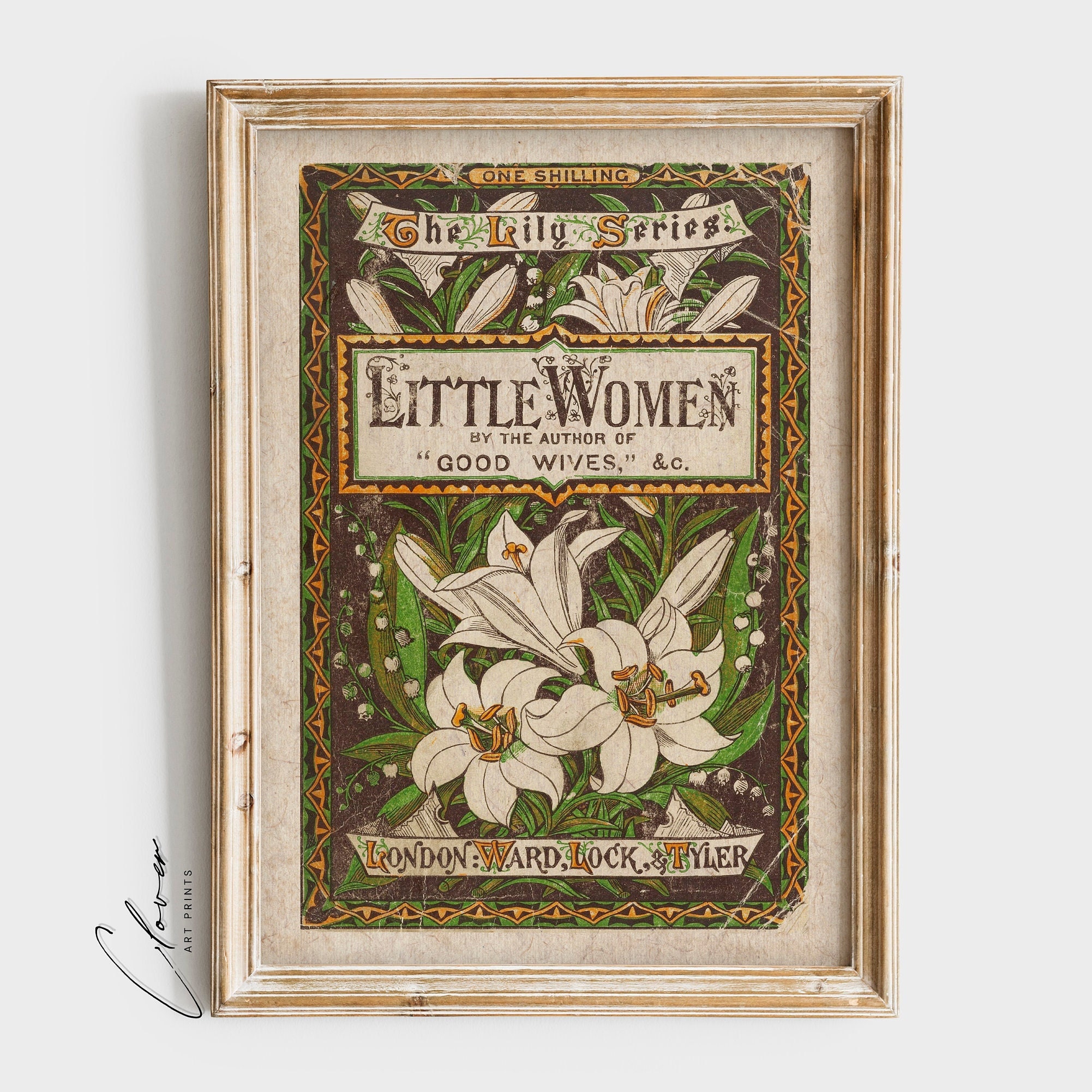 Little Women Vintage Book Cover Art Print Bookish Gift for Book Lovers ...