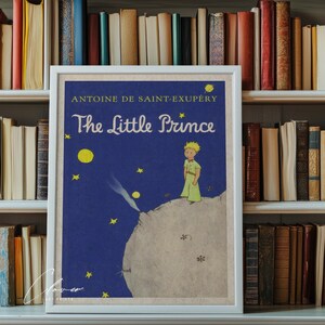 The Little Prince Book Cover Art Print – Vintage Antoine De Saint ...