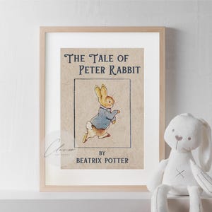 The Tale of Peter Rabbit Book Cover Art Print | Bookish Gift for Book ...