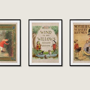 Children's Book Cover Art Prints | Set of 9 | Bookish Gift for Book ...