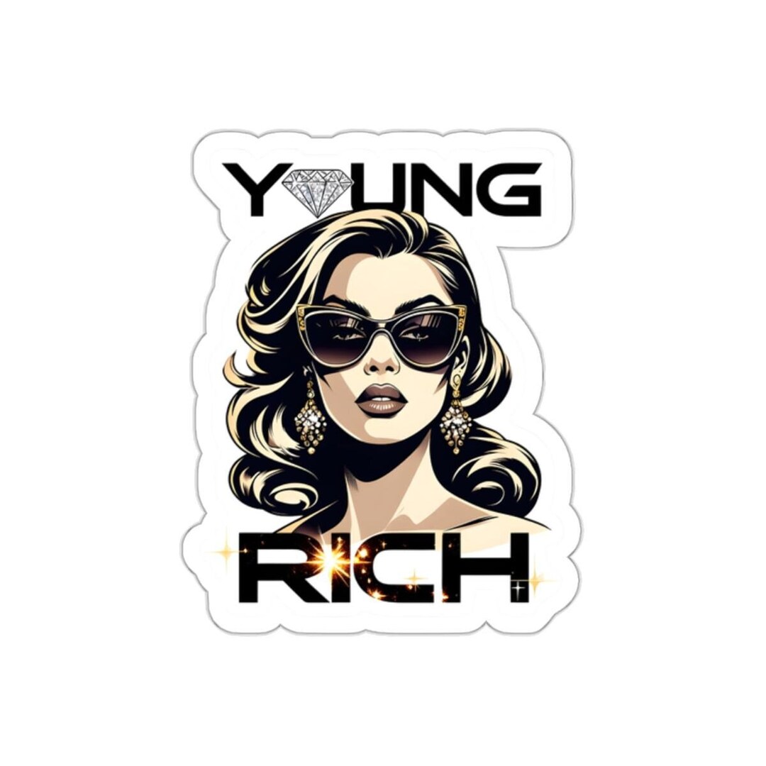 Glamorous Stickers - Confident Women Sticker Set, Chic Laptop Decals ...