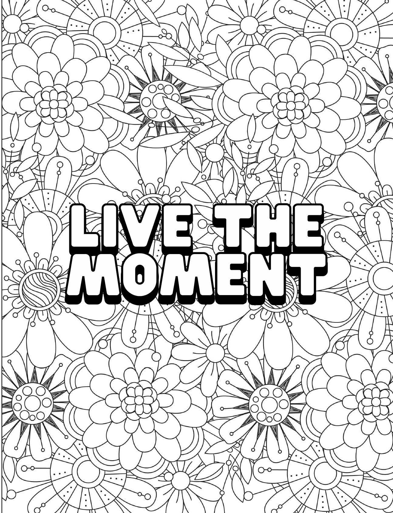 Motivational Quotes Coloring Pages: 30 Printable Designs (PDF) - Etsy