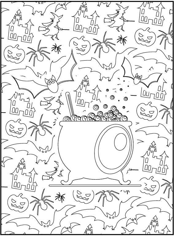 45-page Digital Halloween Coloring Book for Kids – Spooky Fun ...