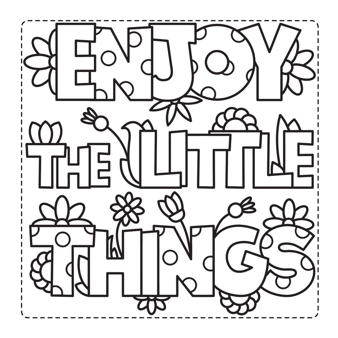 Kids' Quote Coloring Pages: 20 Printable Designs (PDF) - Etsy