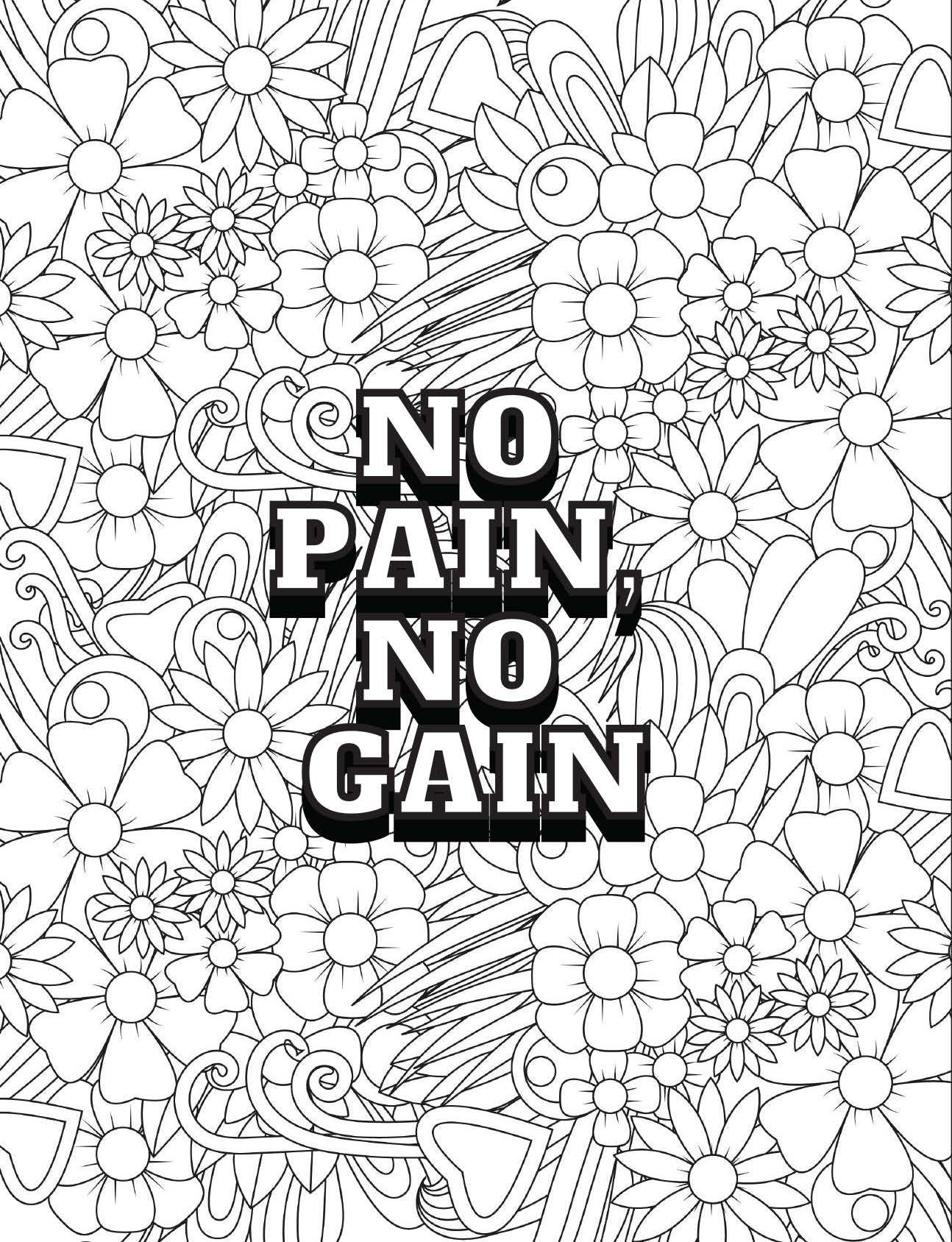 Motivational Quotes Coloring Pages: 30 Printable Designs (PDF) - Etsy