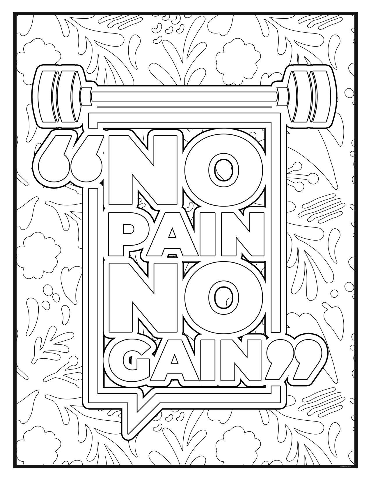 Digital Coloring Pages - Motivational Quotes Coloring Pages - 50 Pages ...