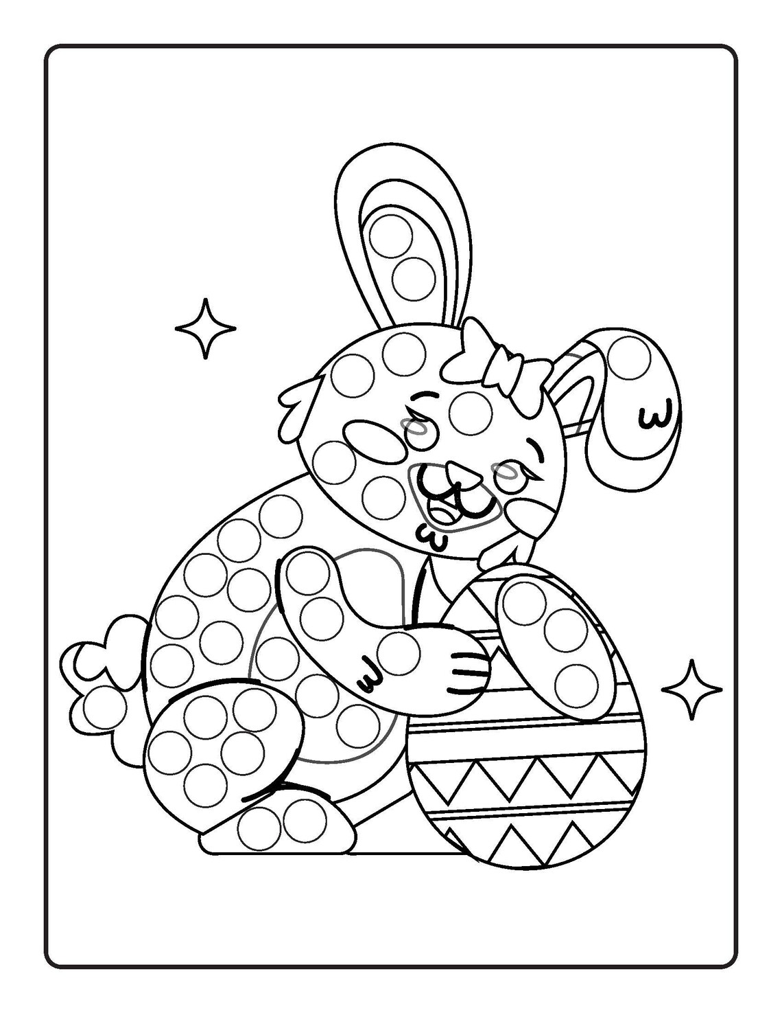 Digital Coloring Pages - Easter Dot Markers Activity - 12 Pages ...