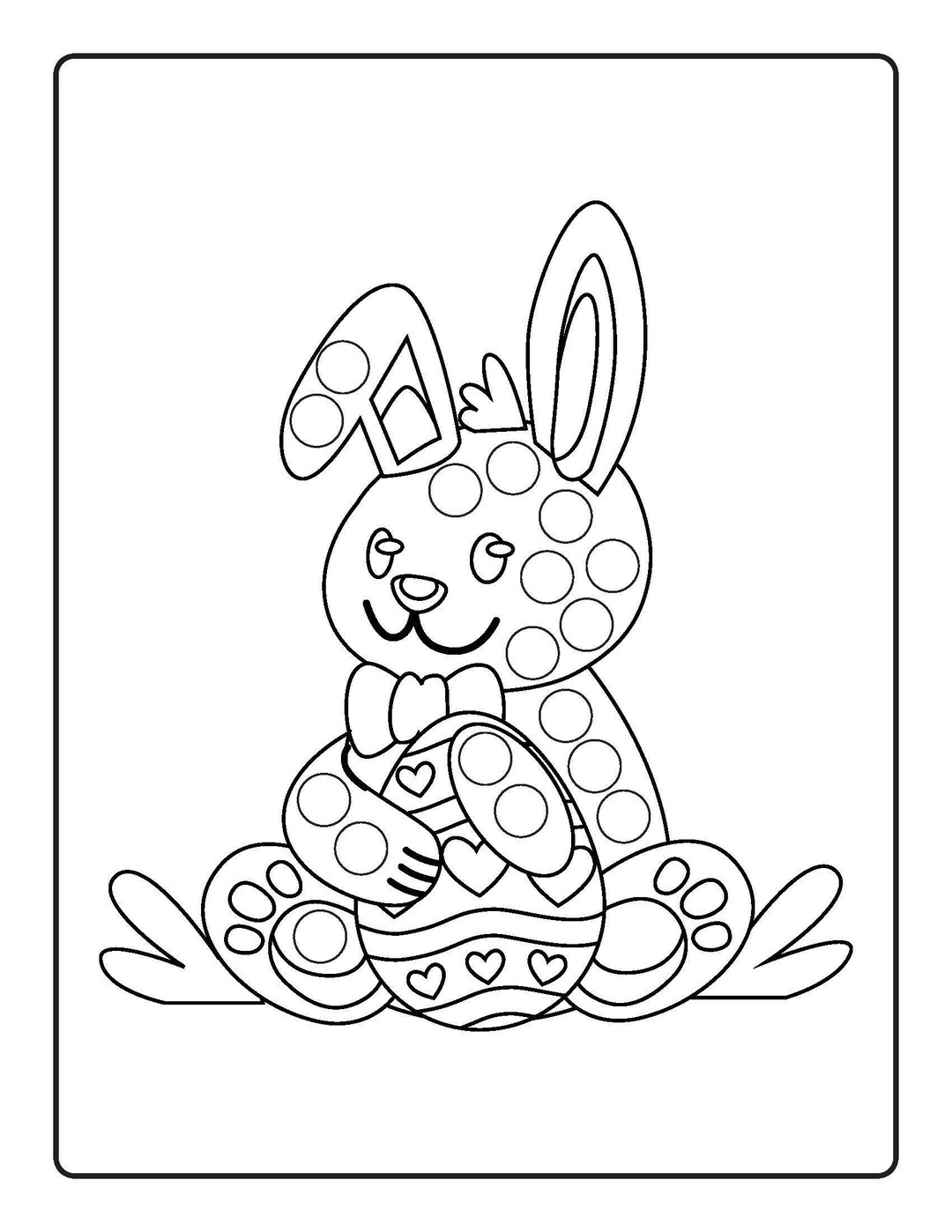 Digital Coloring Pages - Easter Dot Markers Activity - 12 Pages ...