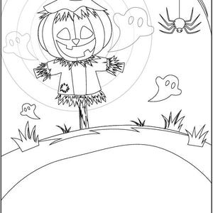 45-page Digital Halloween Coloring Book for Kids – Spooky Fun ...