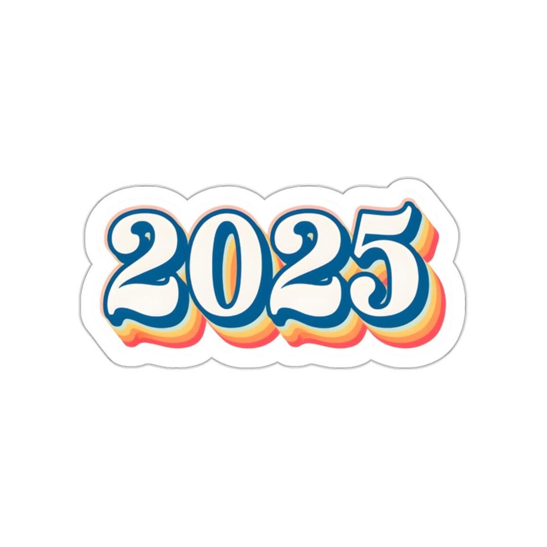 2025 Retro Sticker: Trendy Planner Decal - Etsy