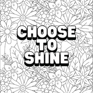 Motivational Quotes Coloring Pages: 30 Printable Designs (PDF) - Etsy