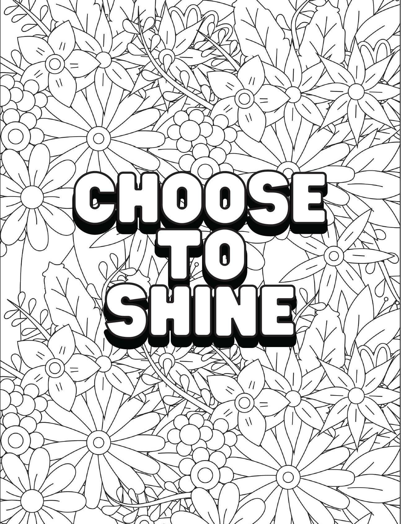 Motivational Quotes Coloring Pages: 30 Printable Designs (PDF) - Etsy