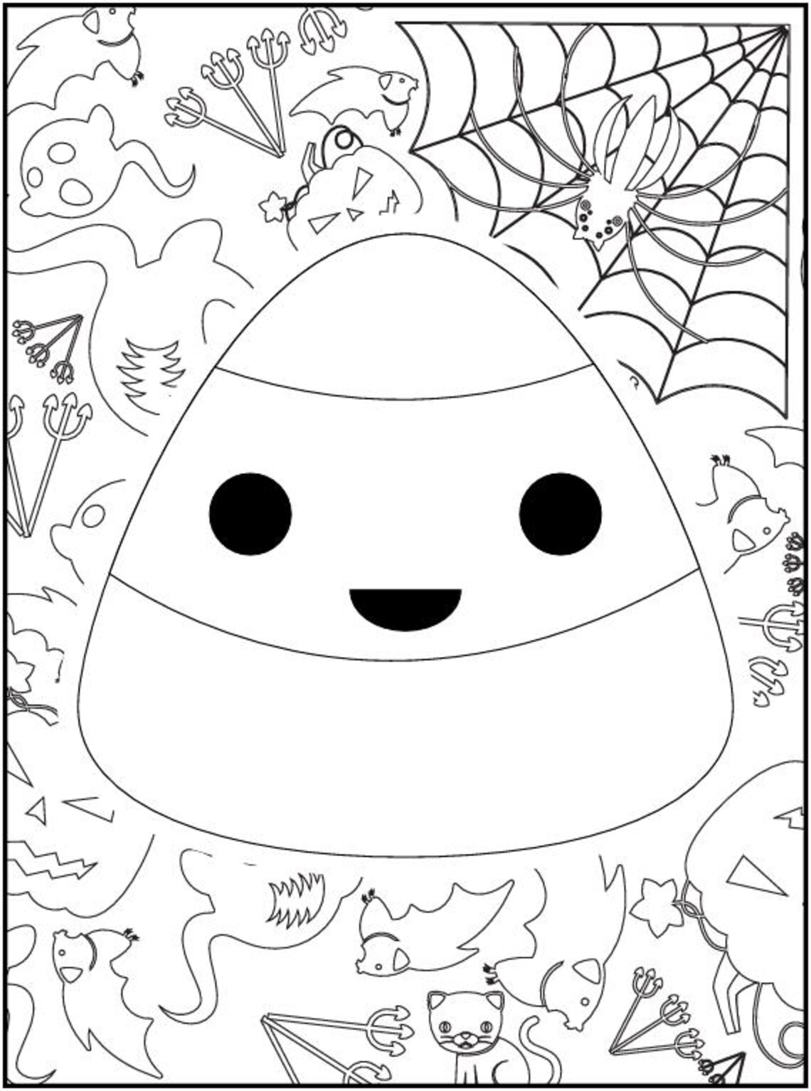 45-page Digital Halloween Coloring Book for Kids – Spooky Fun ...
