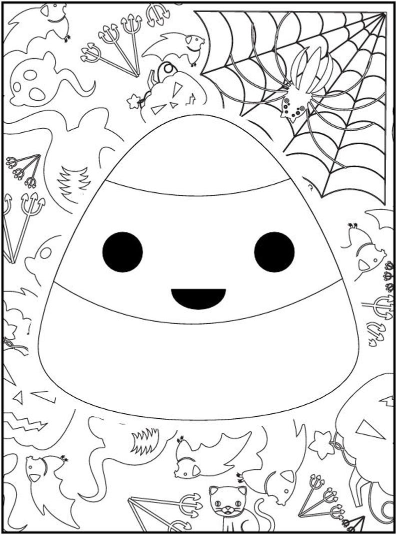 45-page Digital Halloween Coloring Book for Kids – Spooky Fun ...