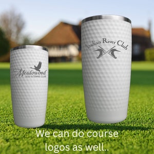 Personalized Golf Tumbler. Dimpled Texture Tumbler, Engraved Golf ...
