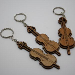 Wooden Cello Keychain - Personalized, Musician Gift - Etsy