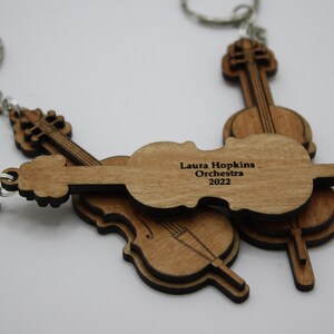 Wooden Cello Keychain - Personalized, Musician Gift - Etsy