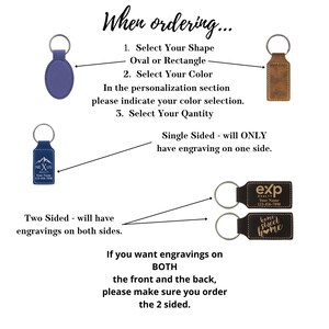 Custom Realtor Keychain - Vegan Leather - Leatherette - Real Estate ...