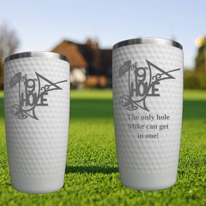 Personalized Golf Tumbler. Dimpled Texture Tumbler, Engraved Golf ...