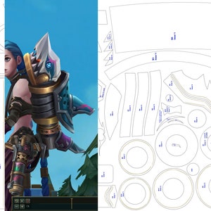 Pattern Arcane Jinx Fishbones From League of Legends not - Etsy Canada