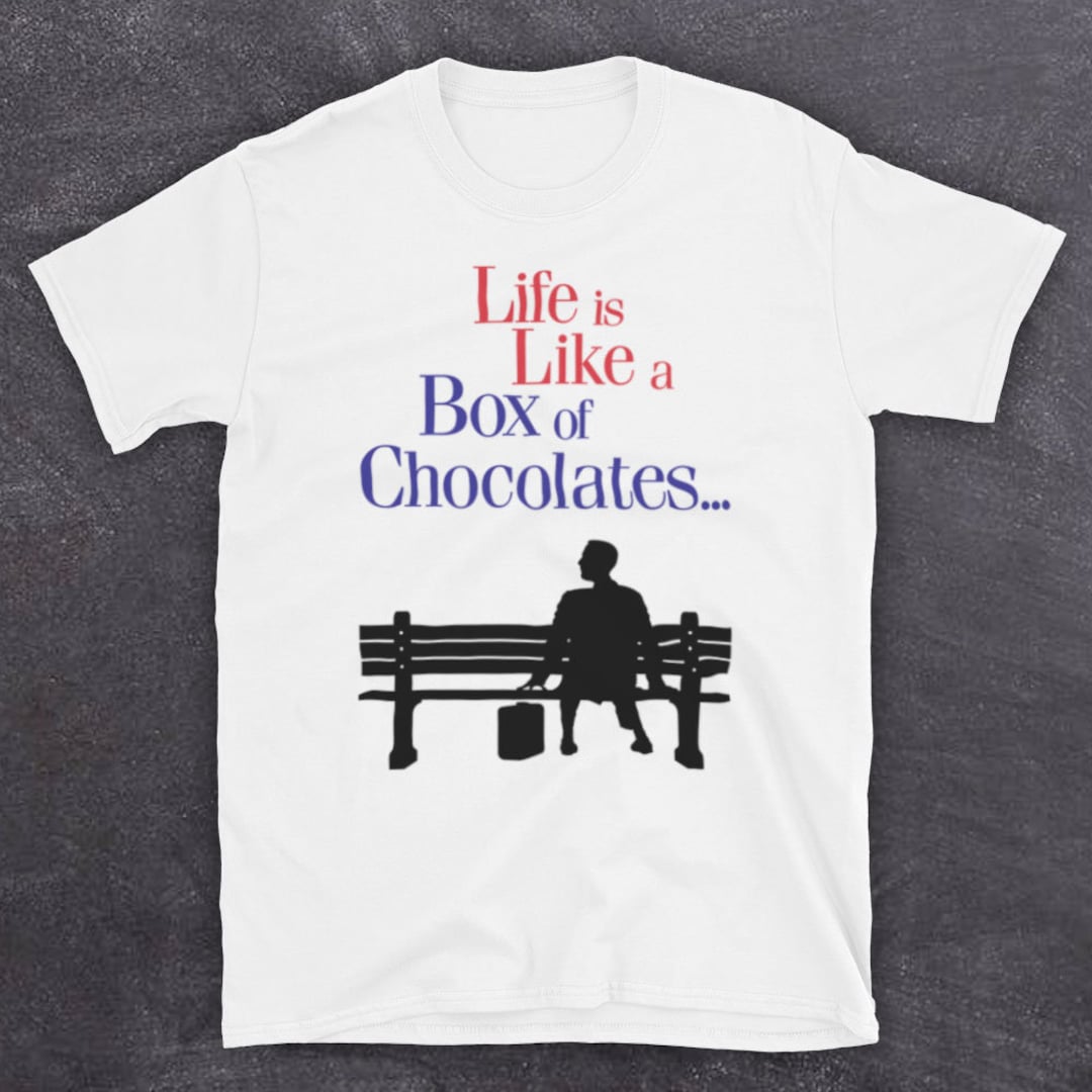 Forrest Gump Life is Like Box of Chocolates Bench Slogan Hanks - Etsy