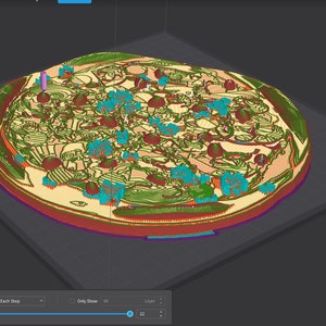 Pizza, 3D STL Digital File for 3D Printer, Original Design, STL File - Etsy